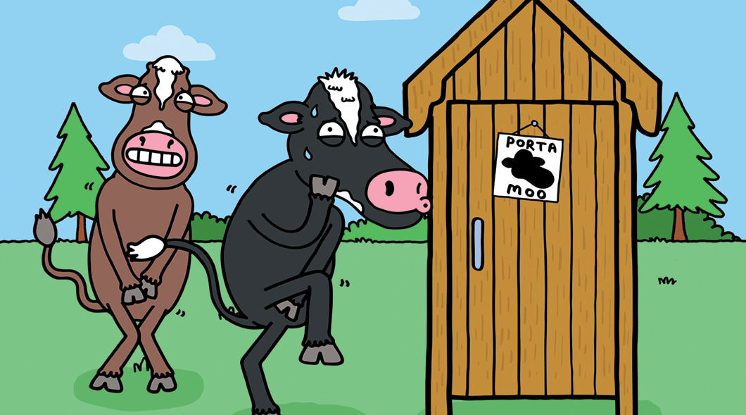 Teaching Cows to Hold It In