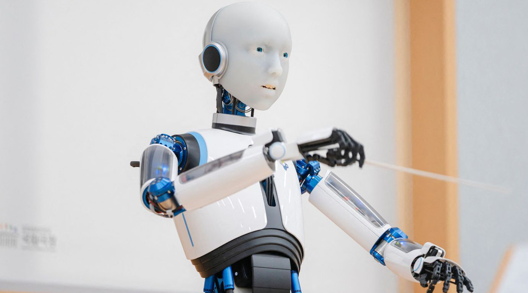 A Robot Takes the Baton