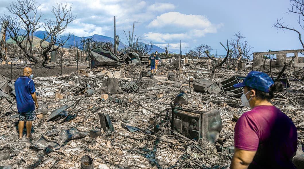 Devastation in Maui