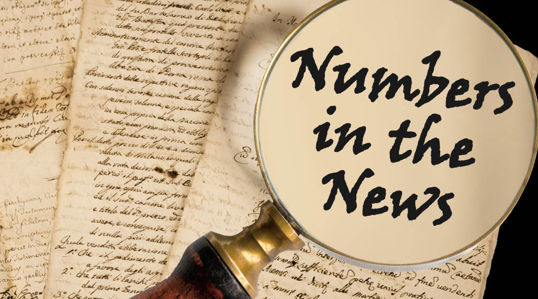 Numbers in the News